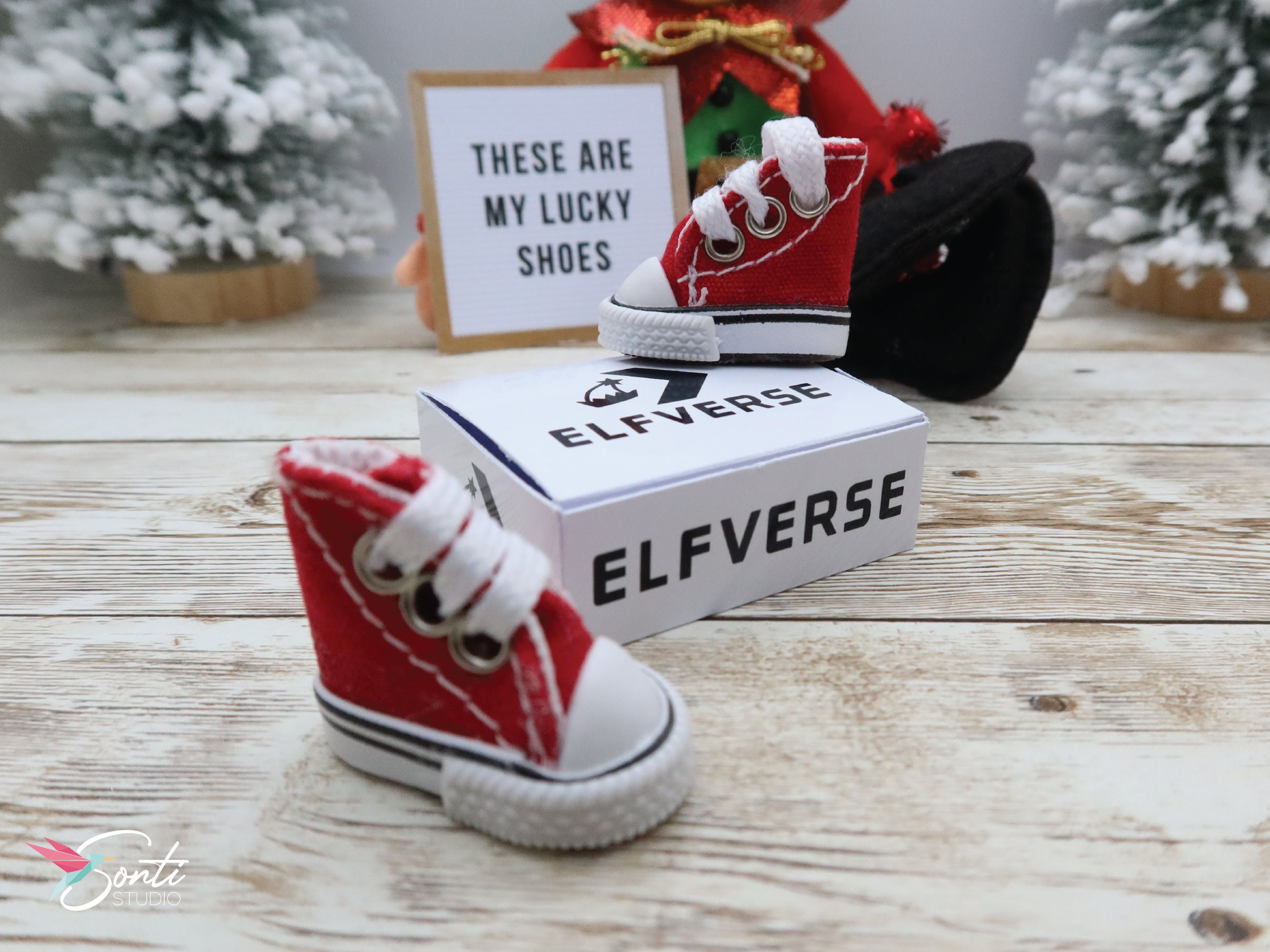 Christmas Elf Sneakers Shoes, Elf Shoes, Elf Ideas, Elf Accessories ...