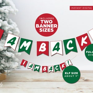 Canva Editable Elf Return, Elf Printable, Elf Letter Template, Elf ...