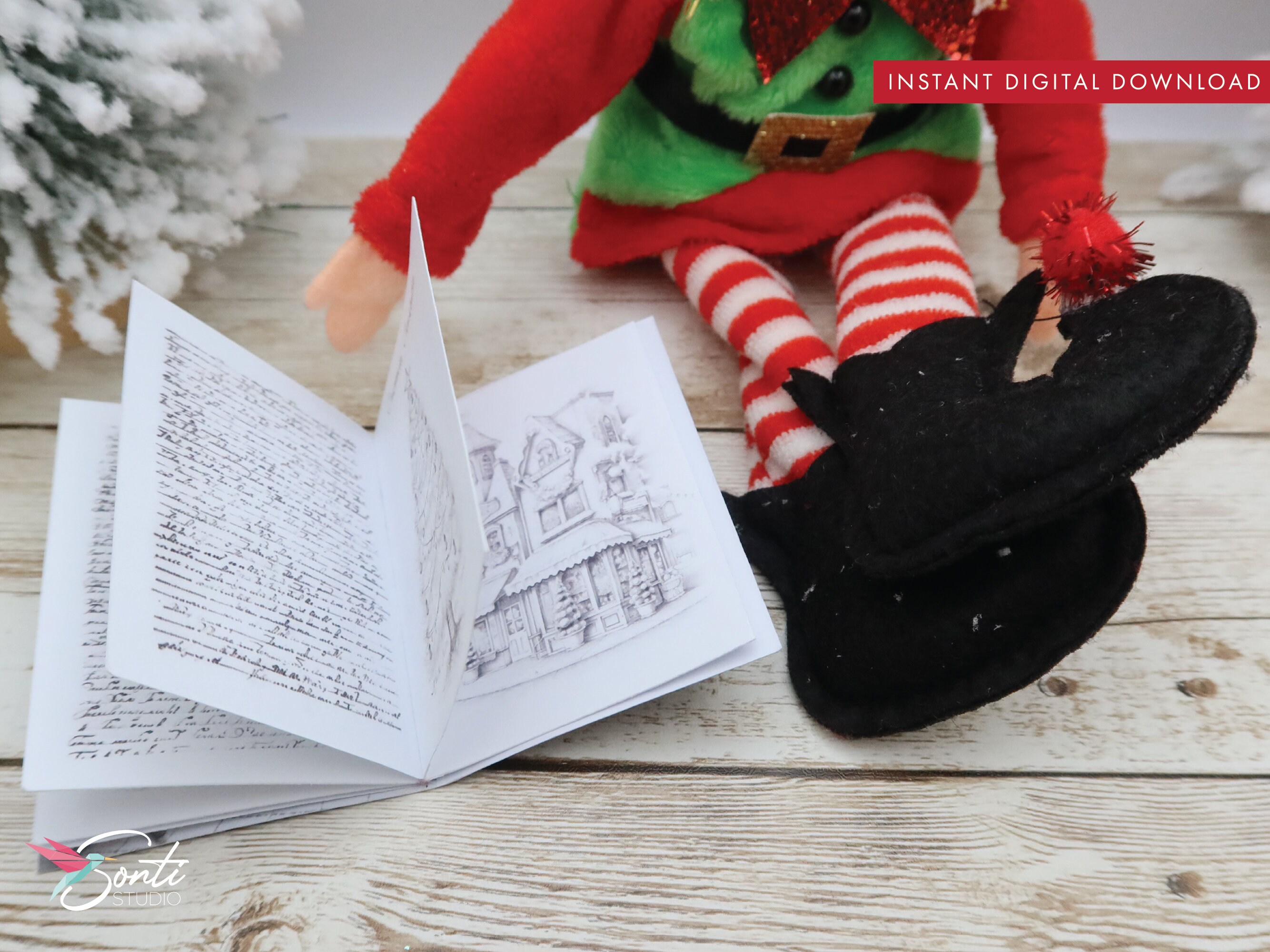 Elf Printable Mini Book, Secrets of the North Pole, Elf Kit, Elf Ideas ...