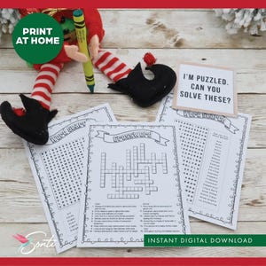 Christmas Elf Word Search, Elf Activity Sheets, Elf Printables, Elf ...