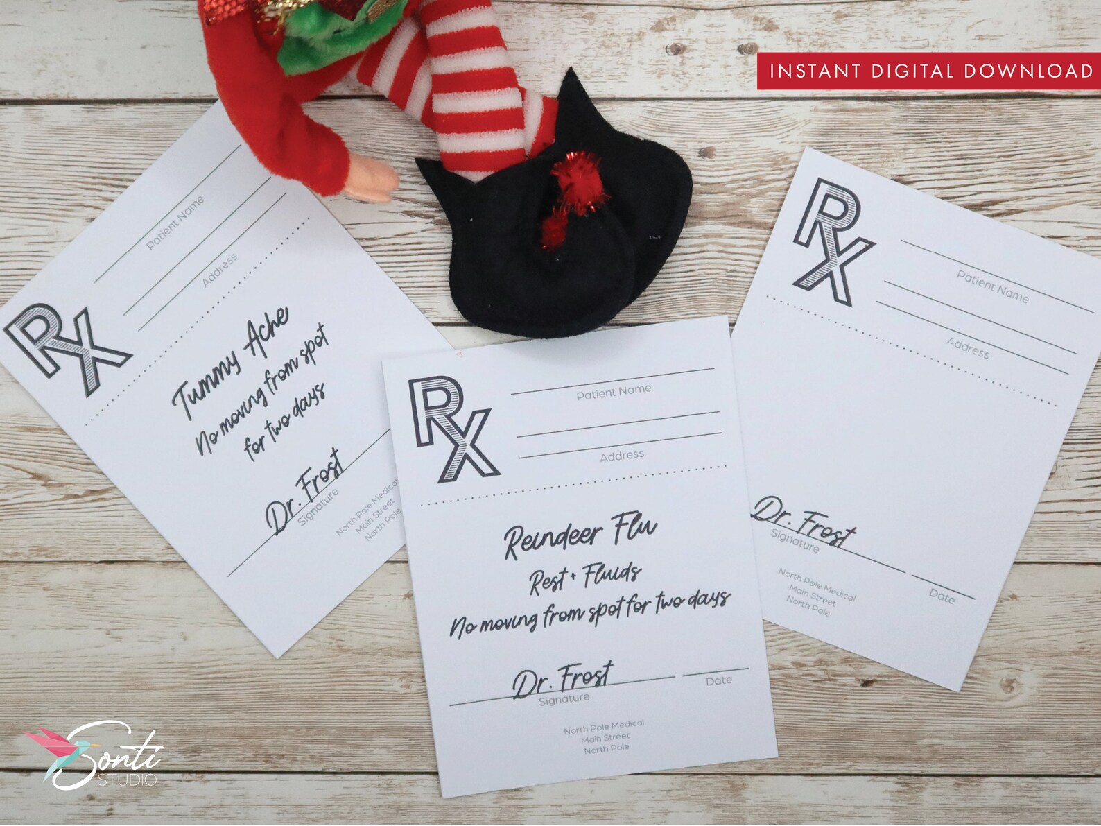 Christmas Printable Elf Sick Notes, Elf Kit, Elf Ideas, Elf Accessories ...