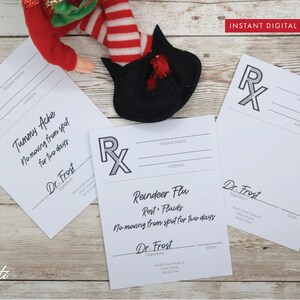 Christmas Printable Elf Sick Notes, Elf Kit, Elf Ideas, Elf Accessories ...