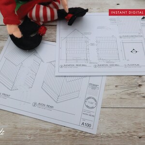 Elf Printable Clubhouse Blueprints, Elf Activities, Elf Clubhouse, Elf ...
