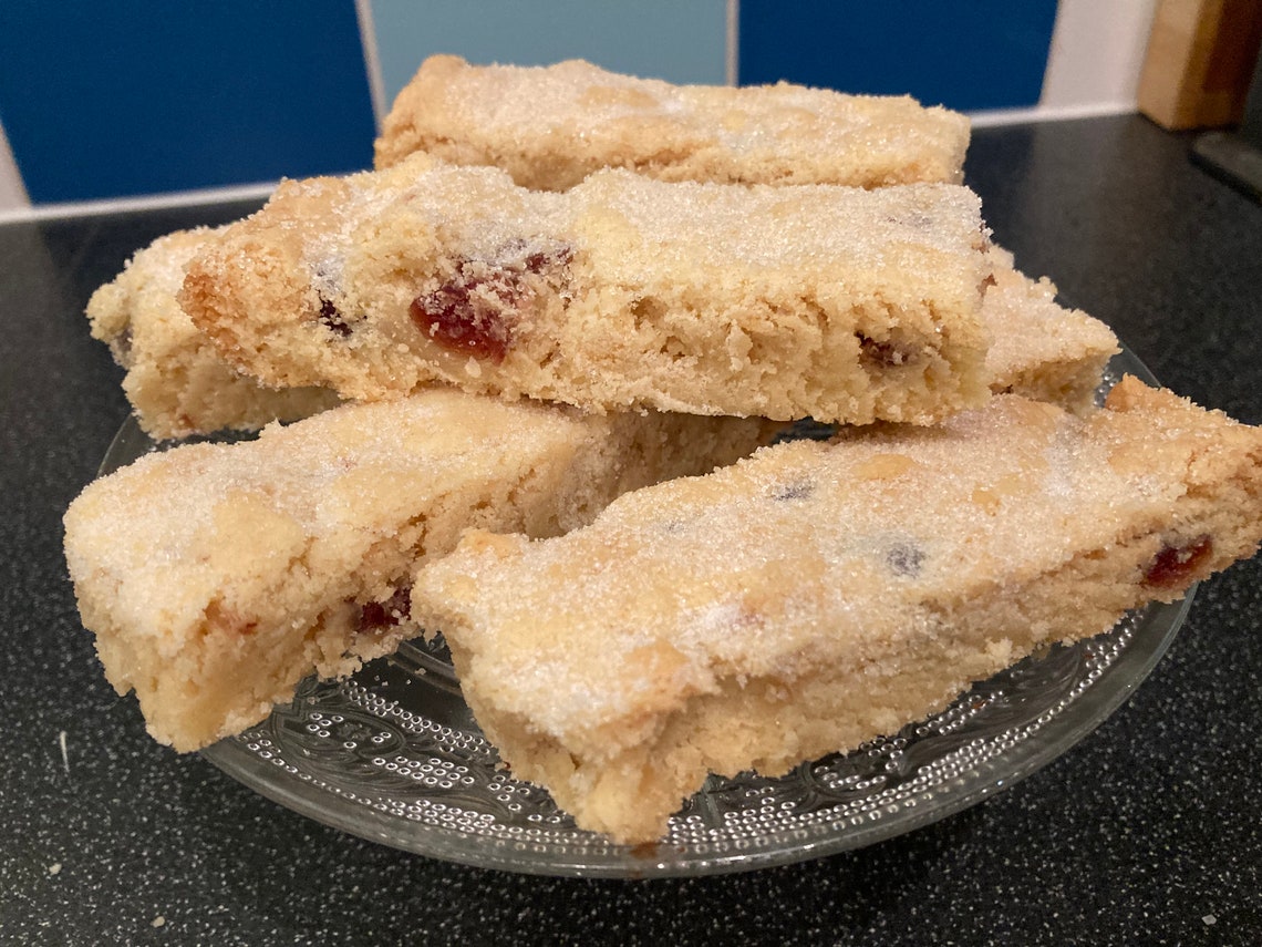 Homemade Letterbox Cherry Shortbread Made in Suffolk - Etsy UK