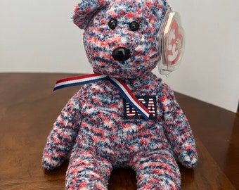 New TY Spangle Bear 1999 Beanie Baby - Etsy