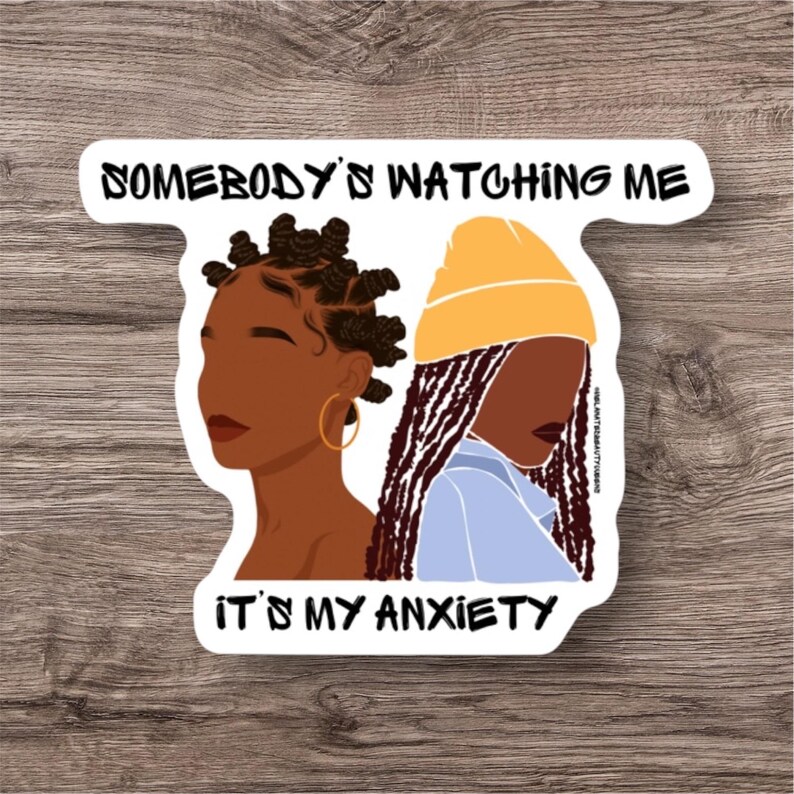 Doechii Inspired Anxiety Sticker: Melanated Waterproof Vinyl Laptop ...