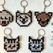 Dog Breeds Cat Perler Bead Keychains - Etsy