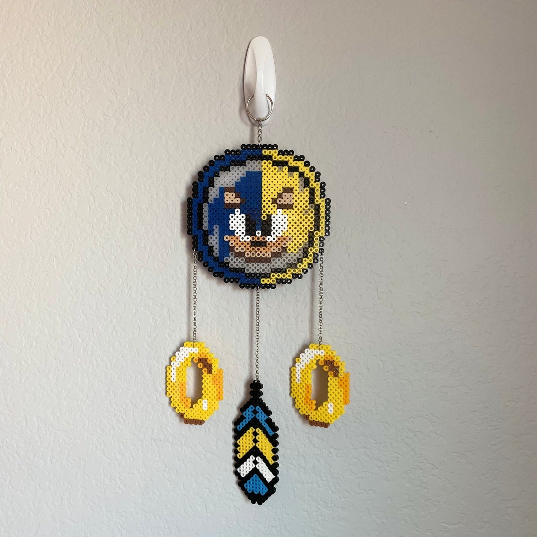 Half Sonic Supersonic Perler Beads Dream Catcher - Etsy