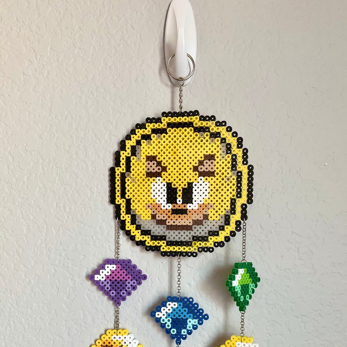 Super Sonic Perler Beads Dream Catcher - Etsy