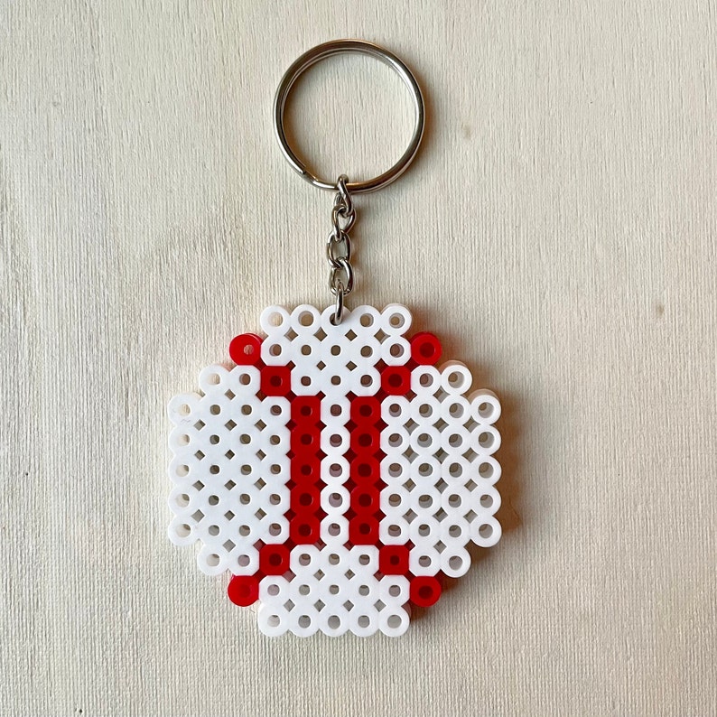 Basketball Soccer Football Baseball Sport Perler Bead Keychain - Etsy