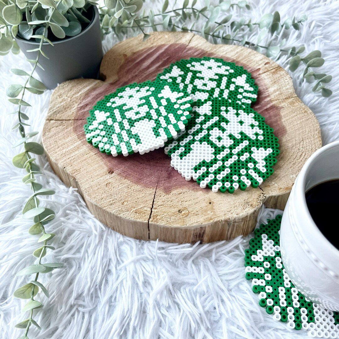Starbucks Coffee Pixel Coasters (set of 4) - Etsy
