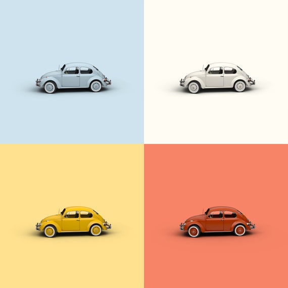 Multicolor Volkswagen Beetle