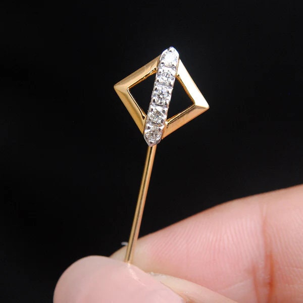 Diamond Lapel Pin - Etsy