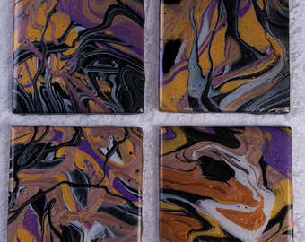 Purple Acrylic Coasters - Etsy