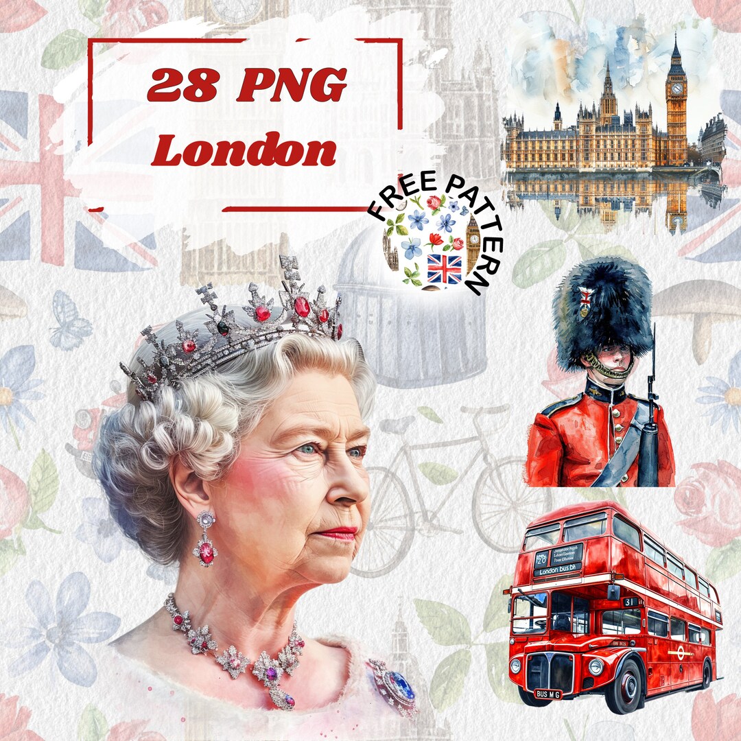 Watercolor London Clipart, Scrapbooking Png London Illustration Sketch ...