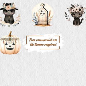 Boho Halloween Clipart PNG, Transparent Background, Bohemian Halloween ...