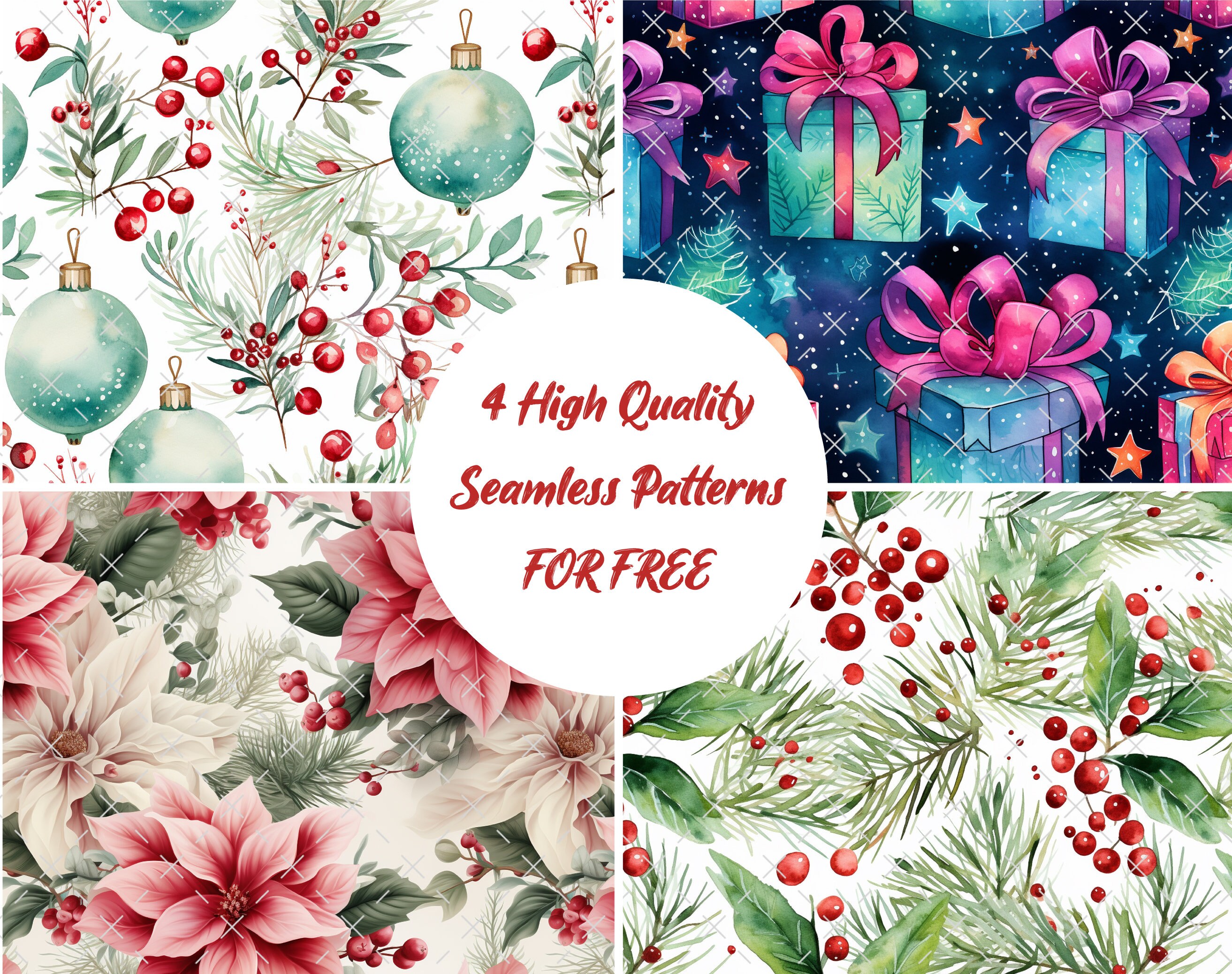 Christmas Unicorns Clipart, Watercolor Christmas, Cute Unicorn PNG ...