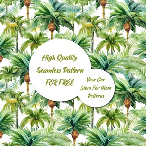 Coconut Palm Trees Clipart, Watercolor Clipart, Watercolor Palm Leaves ...