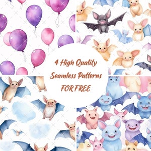 Watercolor Baby Bats Bat Clipart Watercolor Bats Png Cute Bats PNG Cute ...