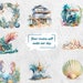 Watercolor Ocean Bundle Ocean Life Clipart Summer PNG Bundle Sea ...