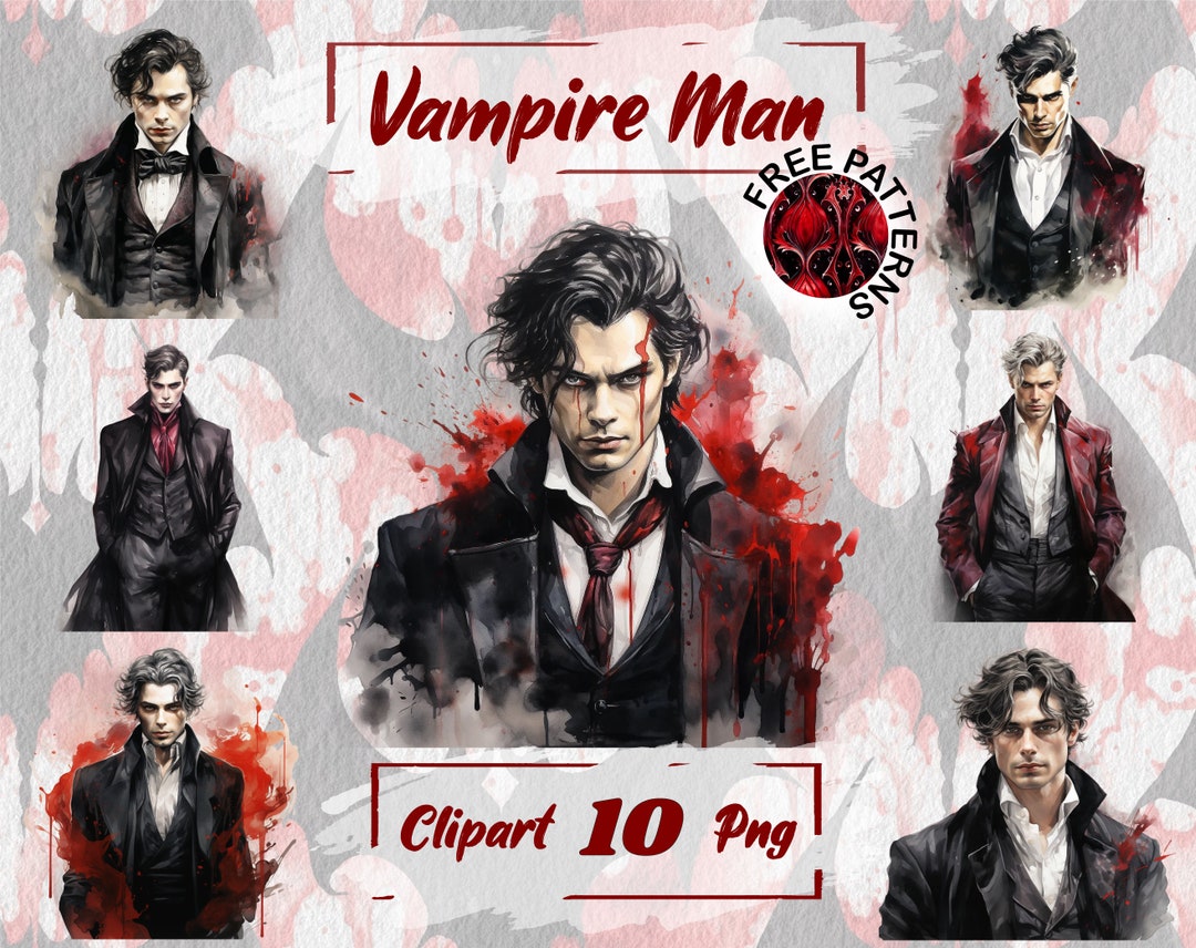 Watercolor Vampire Clipart Halloween PNG Clip Art Halloween Vampire ...