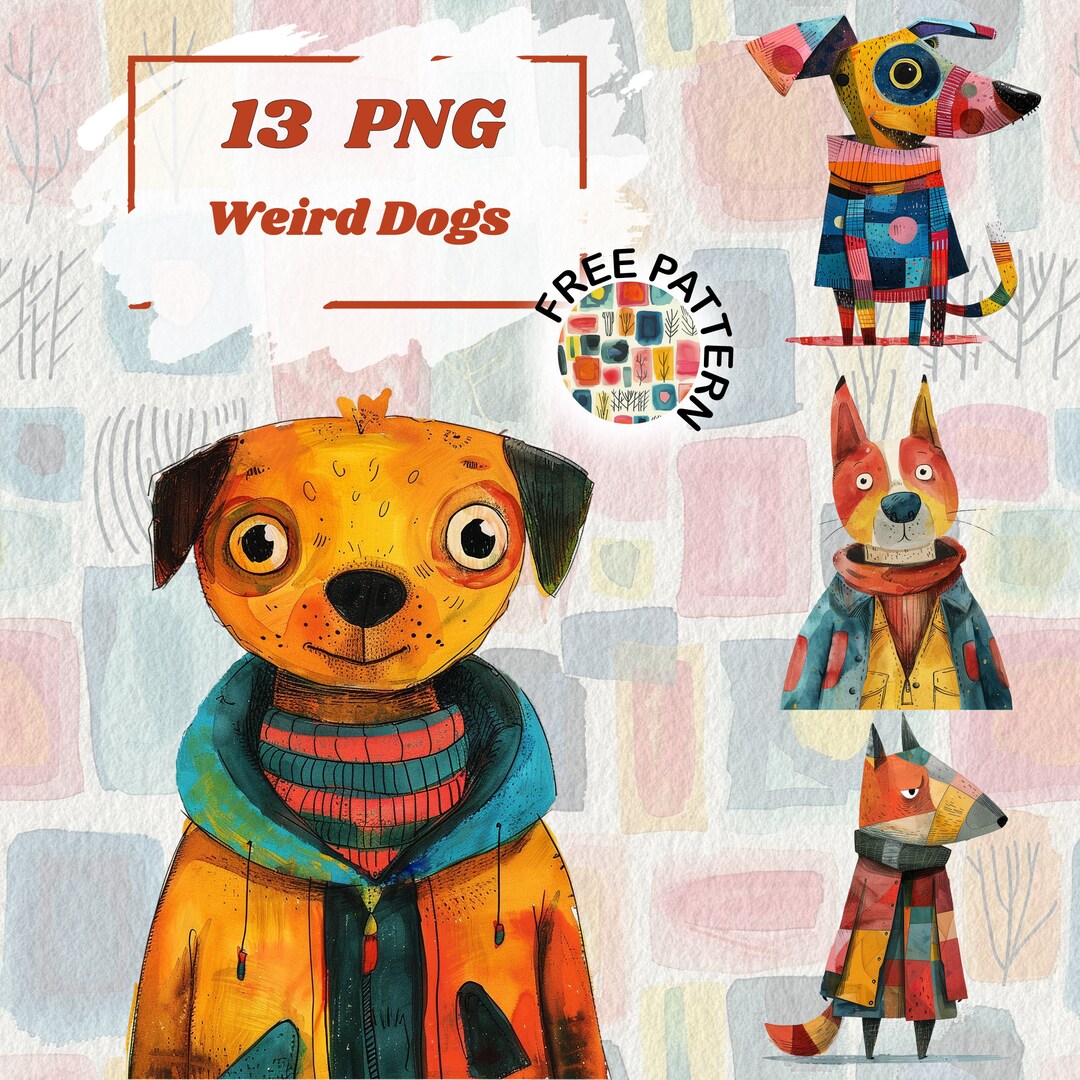 Weird Dogs Clipart PNG, Transparent Background, Funny Dog Graphics ...