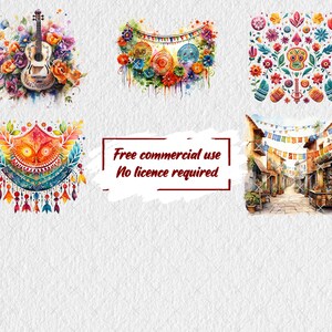 Papel Picado Clipart, Watercolor Dia De Los Muertos, Transparent Papel ...