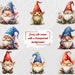 Cute Kawaii Gnomes Clipart, Cute Gnomes PNG Digital Download, Gnomes ...