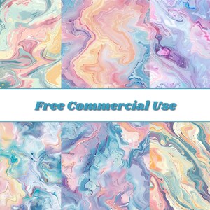 Pastel Palette Marble Seamless Pattern Soft Marble Design, Pastel Art ...