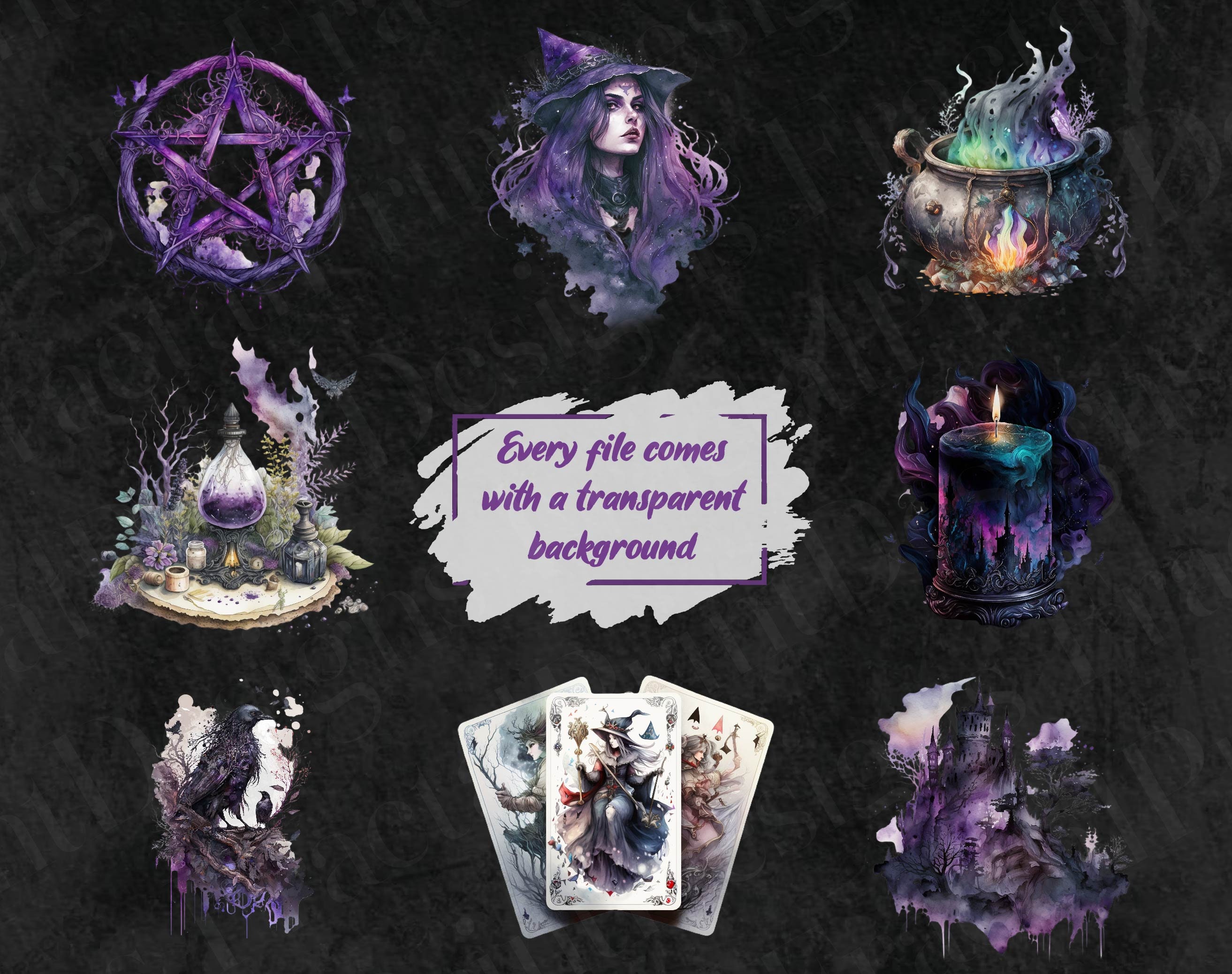 Dark Witch Clipart Witchcraft PNG Clipart Witch Clipart PNG - Etsy UK