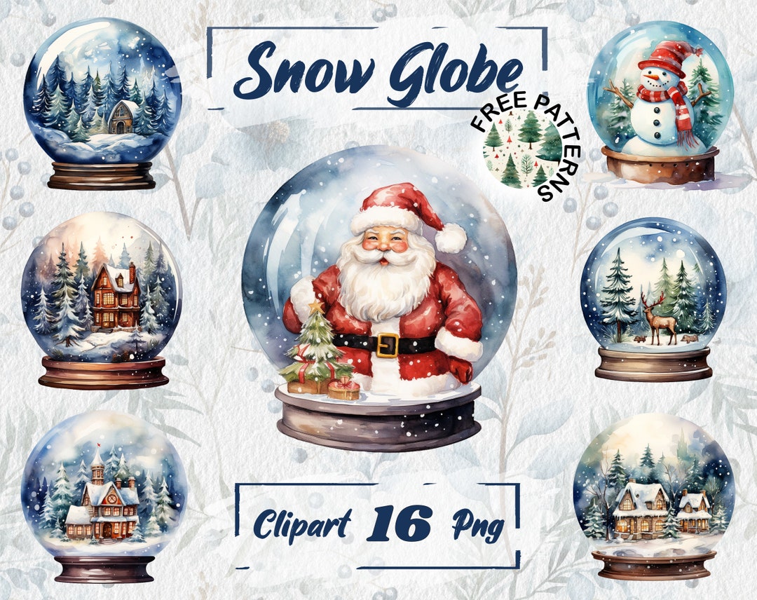 Snow Globe Clipart, Watercolor Snow Globe PNG, Transparent Images ...