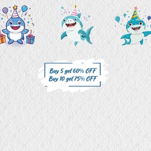 Birthday Baby Shark Clipart PNG, Transparent Background, Cute Baby ...