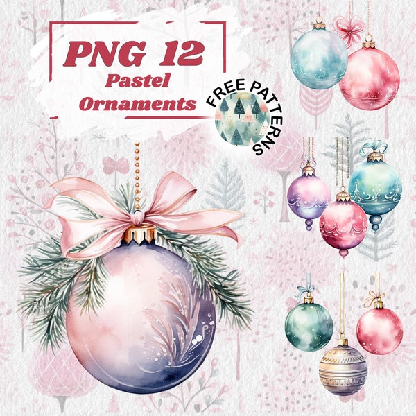 Pastel Ornaments - Etsy