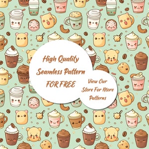 Cute Kawaii Coffee Clipart, Cute Coffee PNG Digital Download, Coffee ...