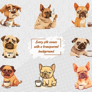 Grumpy Dogs Clipart PNG, Transparent Background, Cute Grumpy Dog ...