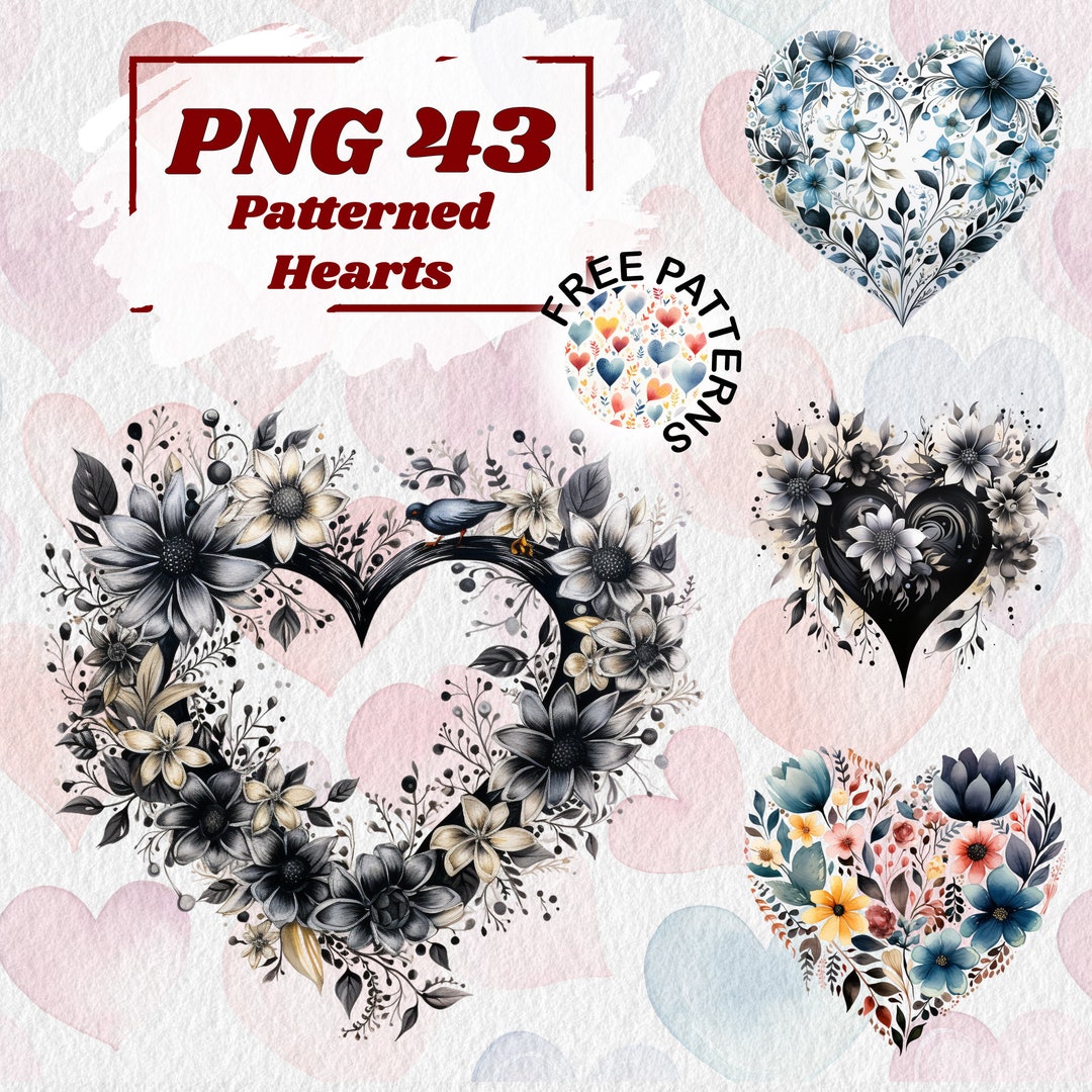 Watercolor Heart Clipart, Love, Friendship, Cute Heart Illustrations ...