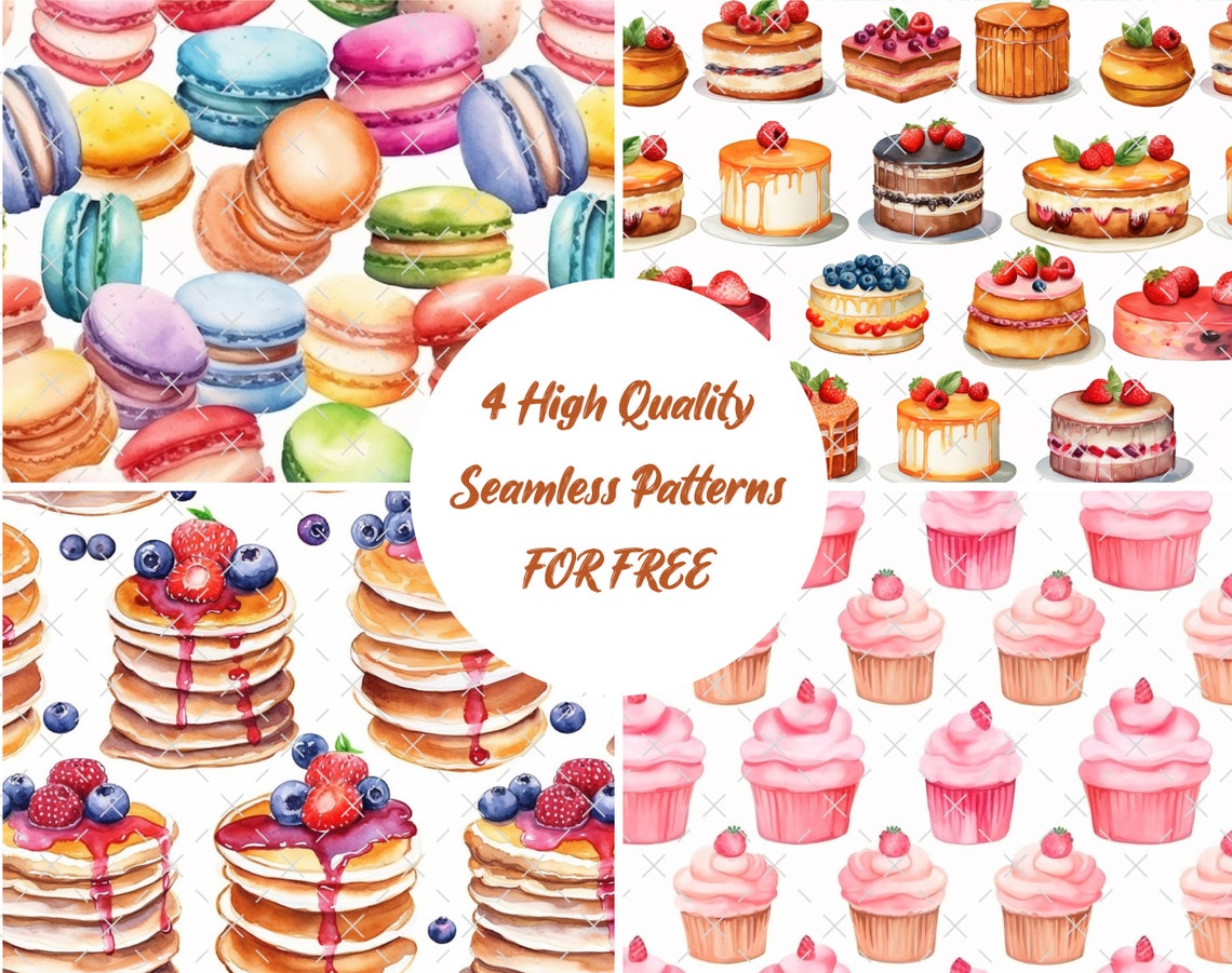 Baking Delights Clipart Watercolor Kitchen PNG Cooking Clipart ...