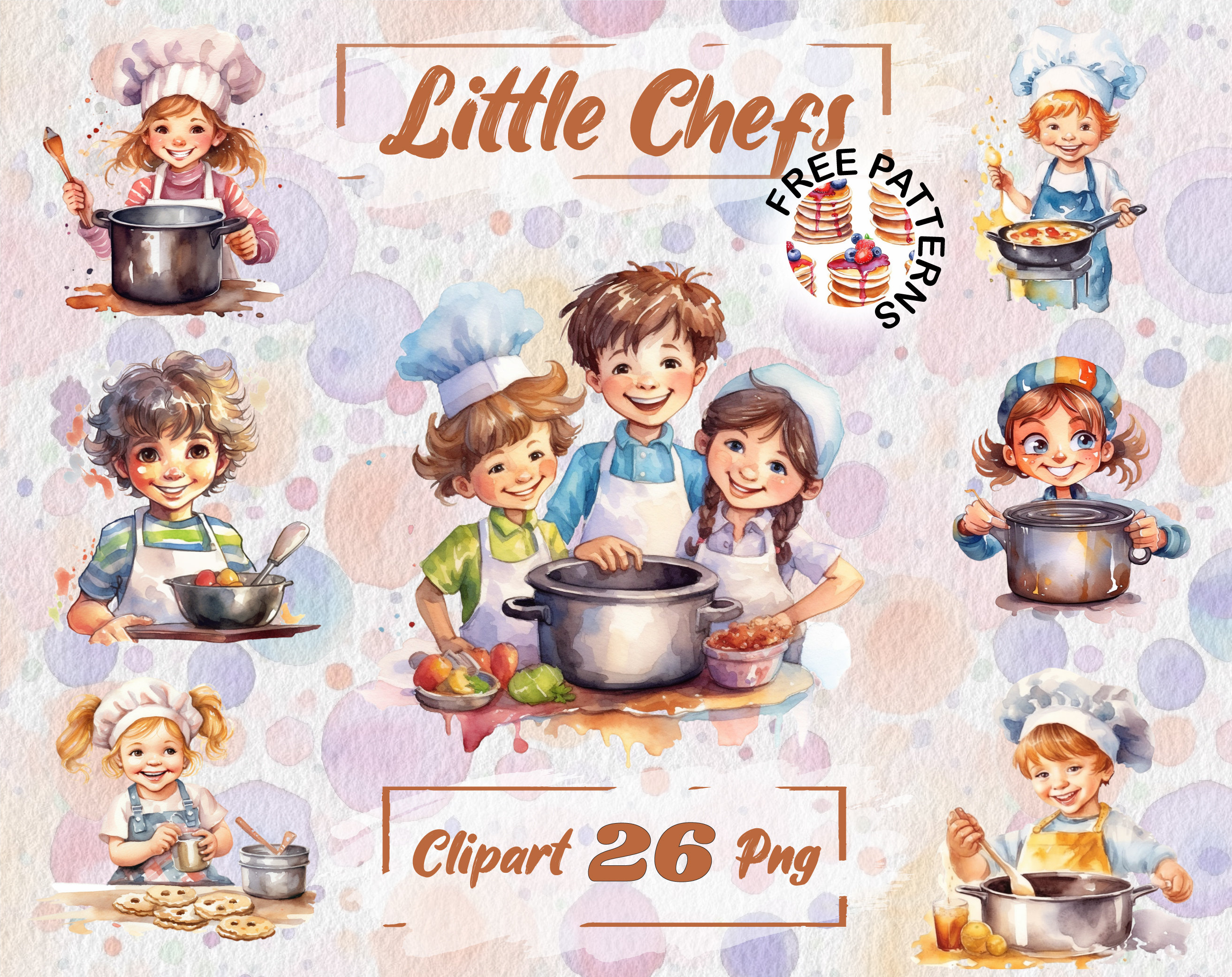 Little Chef Clipart Cooking Clipart Nursery Clipart PNG Chef - Etsy