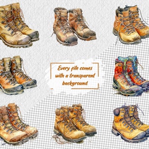 Hiking Boots Clipart PNG, Sublimation Design, Floral Hikers Boots ...