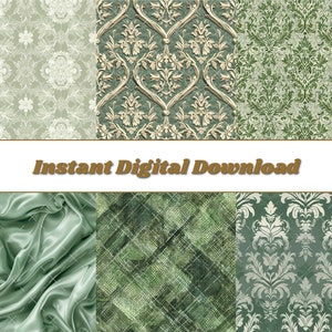 Luxury Sage Seamless Pattern - Elegant Sage Designs, Sage Art, Stylish ...