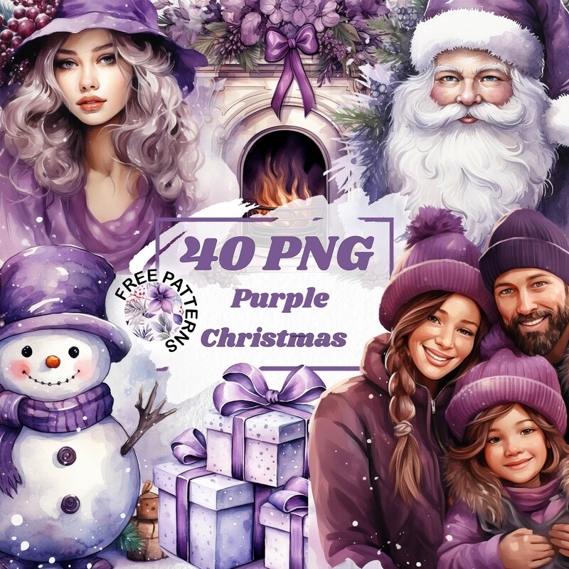 Purple Christmas - Etsy