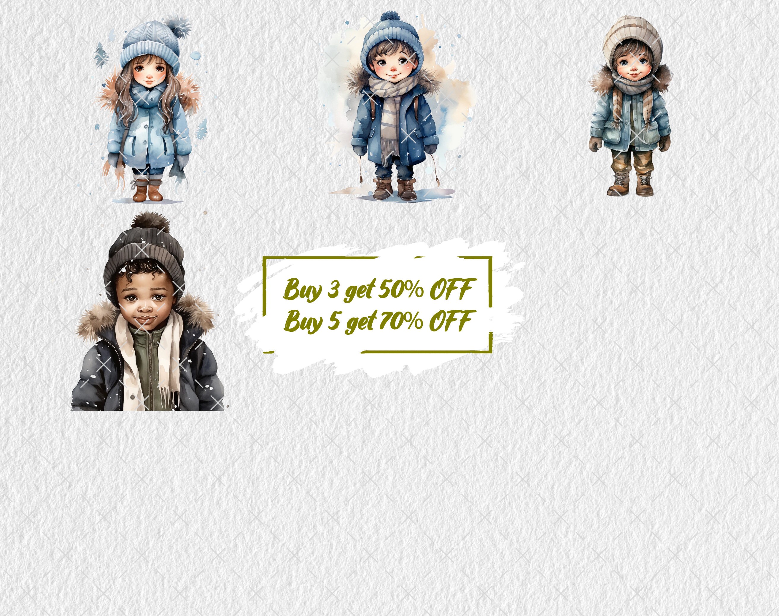 Cute Winter Kids, Children Clipart PNG, Christmas Clipart, Cute Clipart ...