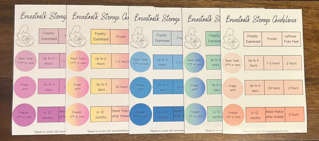 Breastmilk Storage Guidelines Magnet - Etsy