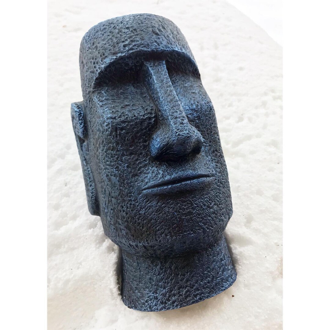 Moai Sculpture Figurine Easter Island Decorative - Etsy