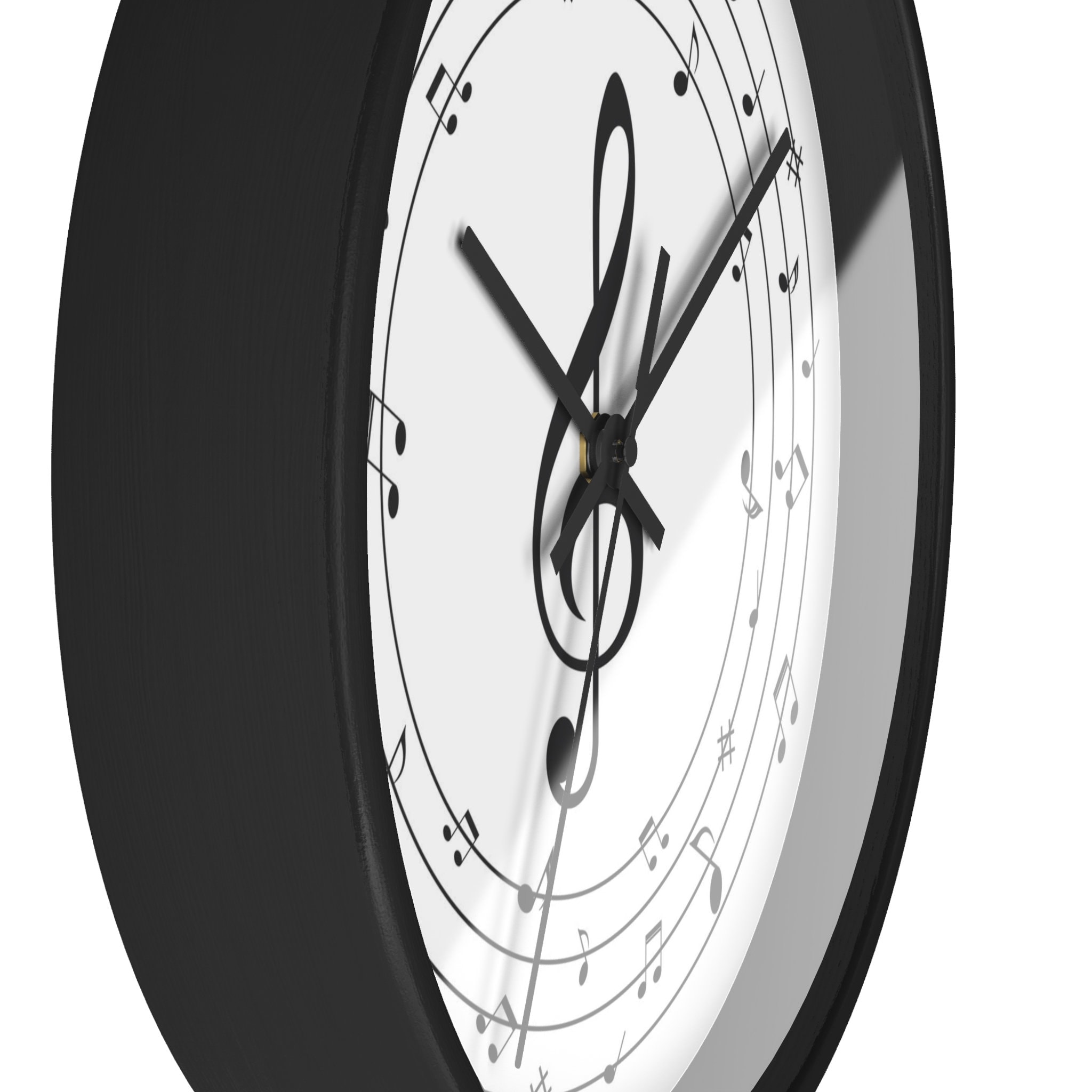 MUSIC Notes Wall Clock Musical Notes Clock Gift for Music - Etsy