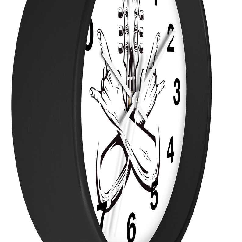 Rock Band Themed Wall Clock, Gift Set Idea for Retro Rock Music Lovers ...