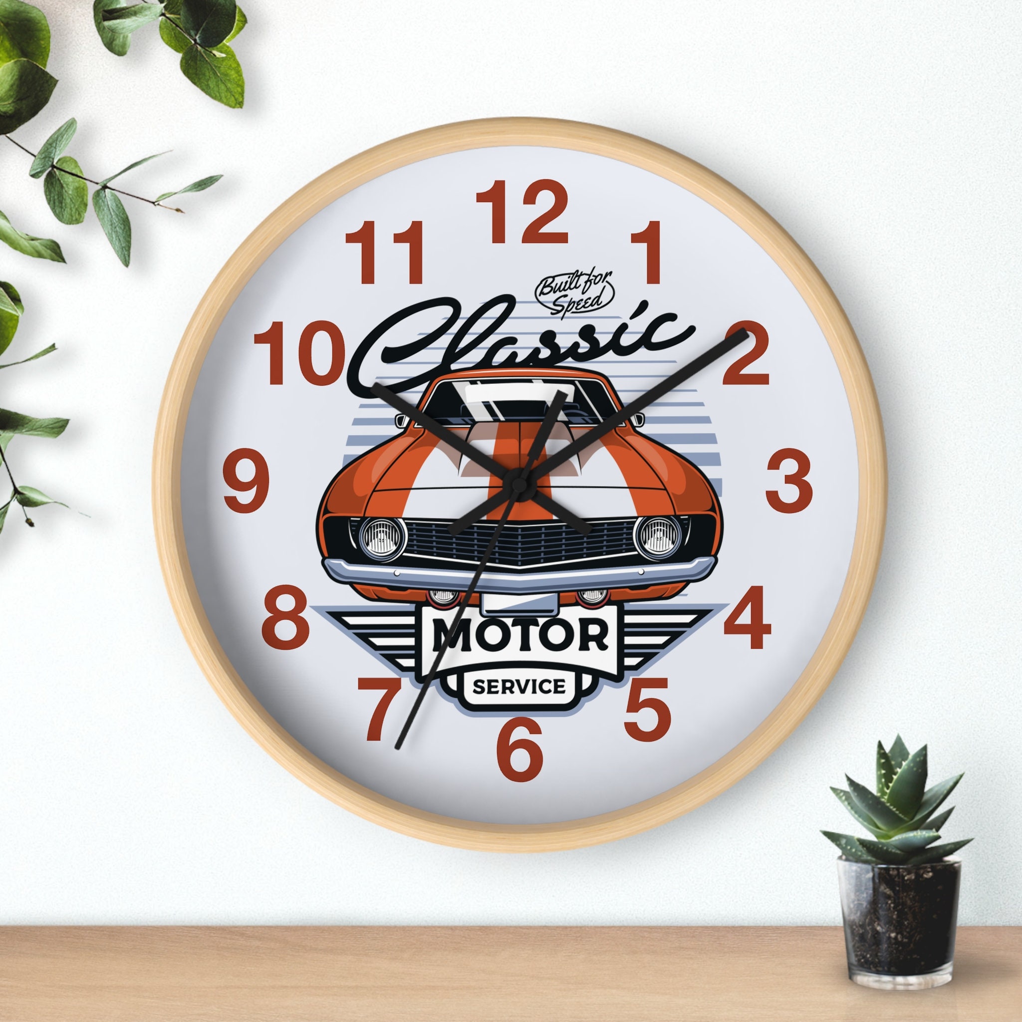 Old School Garage Wall Clock Vintage Style Garage Clock - Etsy