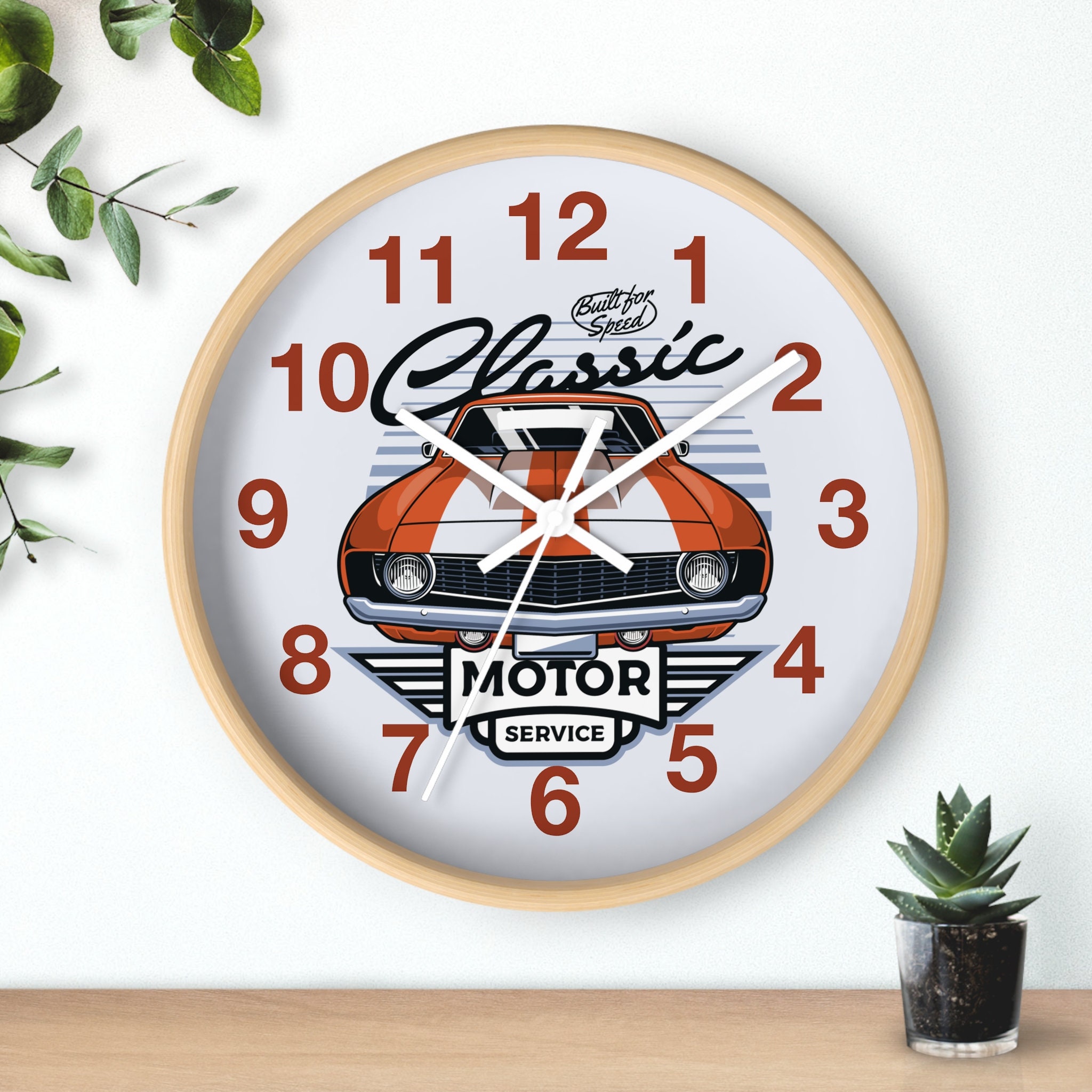 Old School Garage Wall Clock Vintage Style Garage Clock - Etsy