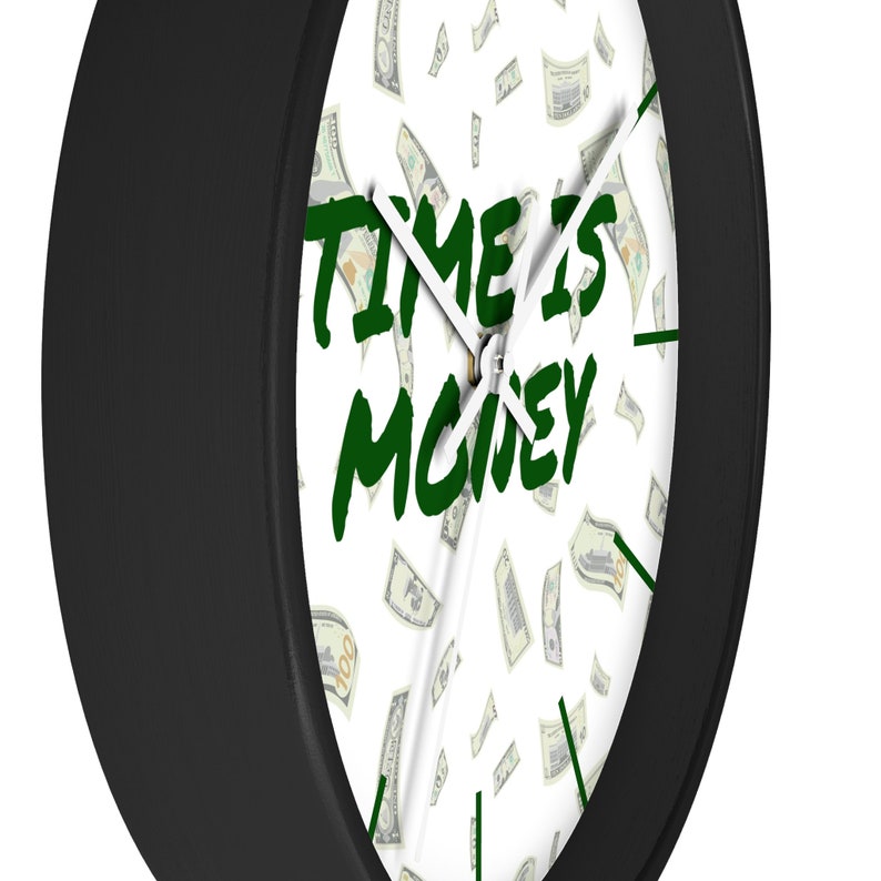 Boss Office Wall Clock, Manager Gift, TIME IS MONEY, Motivational Wall ...
