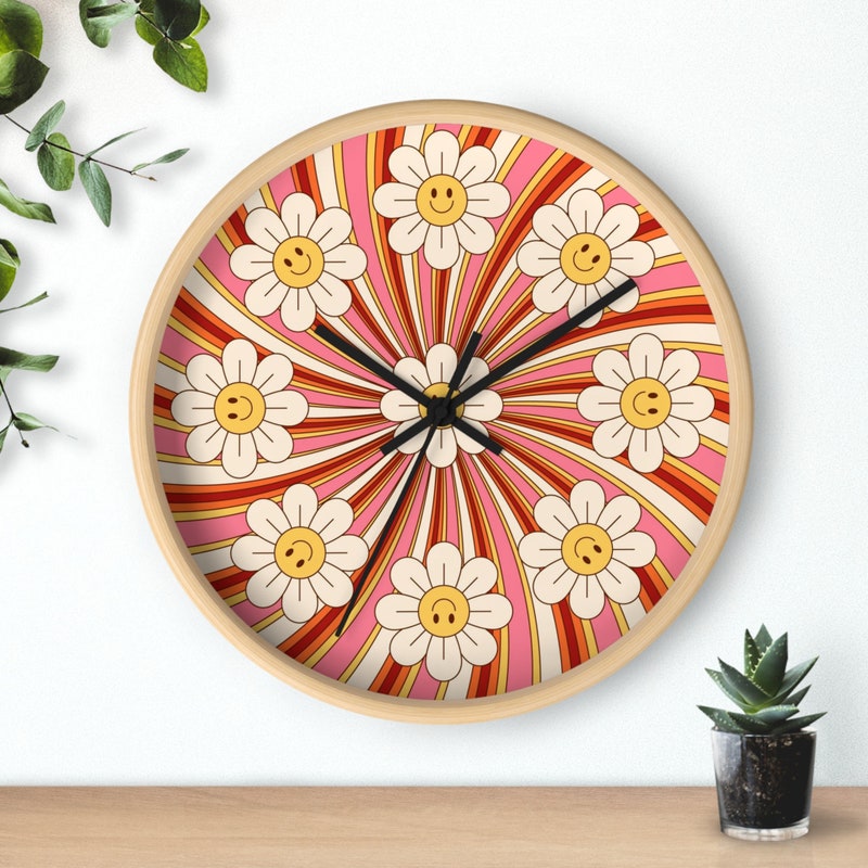 Retro Wall Clock - Etsy